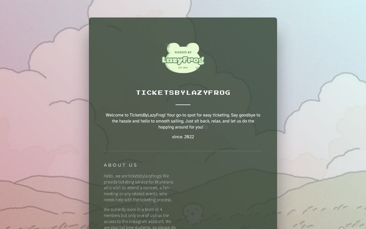 ticketsbylazyfrog